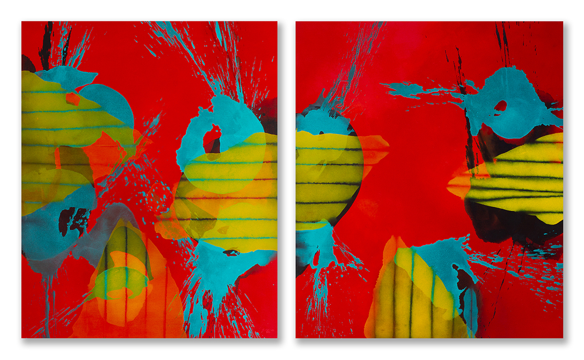 Anatomy of Red I & II (Diptych) – Mark Erickson Paintings
